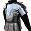 Medieval Knights Crusader Cuirass Chest Plate Shoulder Pauldron Rondel ...