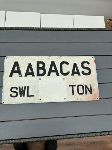 Vintage Pressed Alloy Sign AABACAS SWL Ton Crane Sign 24" X 12" | eBay UK
