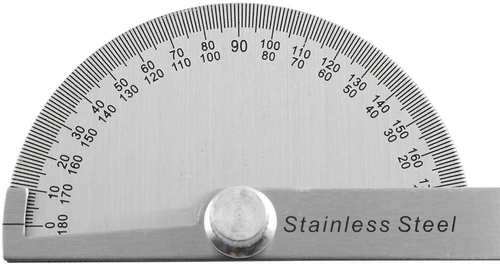 Stainless Steel 180 Degree Protractor Angle Finder Arm Rotary Measuring ...