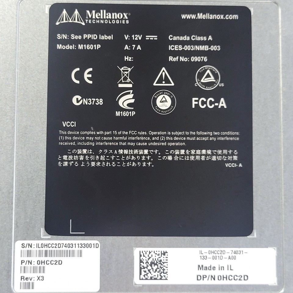 DELL HCC2D 16-Port 10Gb Ethernet Pass Through for PowerEdge M1000e | eBay