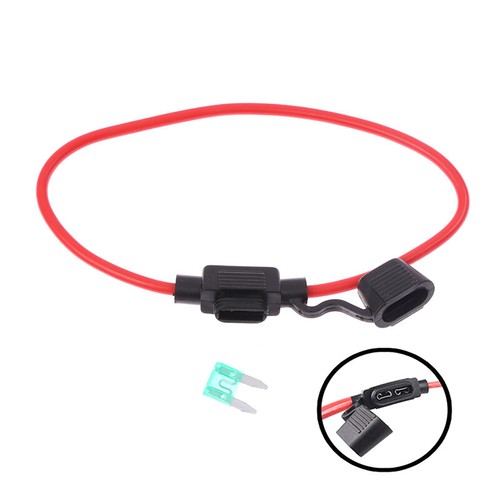 1Pc Car Mini Blade Fuse Holder Splash-proof Box 12V 30A With Fuses ...