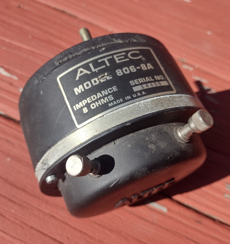 Altec Lansing 806-8A Vintage Compression Horn Driver Tweeter 8 Ohms 1 ...