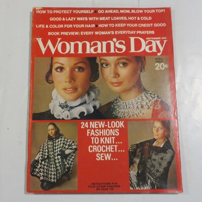 Woman's Day Magazine September 1970 Knit Crochet E2 | eBay