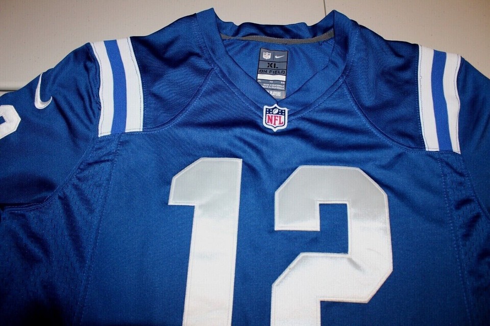 NFL Football Indianapolis Colts Andrew Luck #12 Jersey Top Adult XL ...