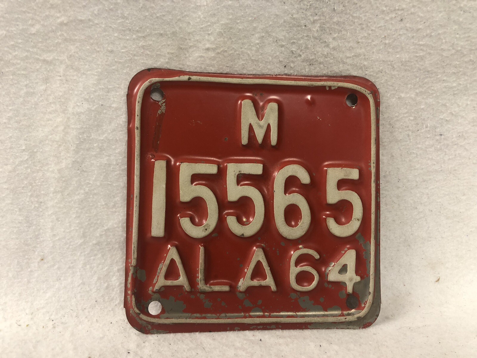 Vintage 1964 Alabama Motorcycle License Plate | eBay