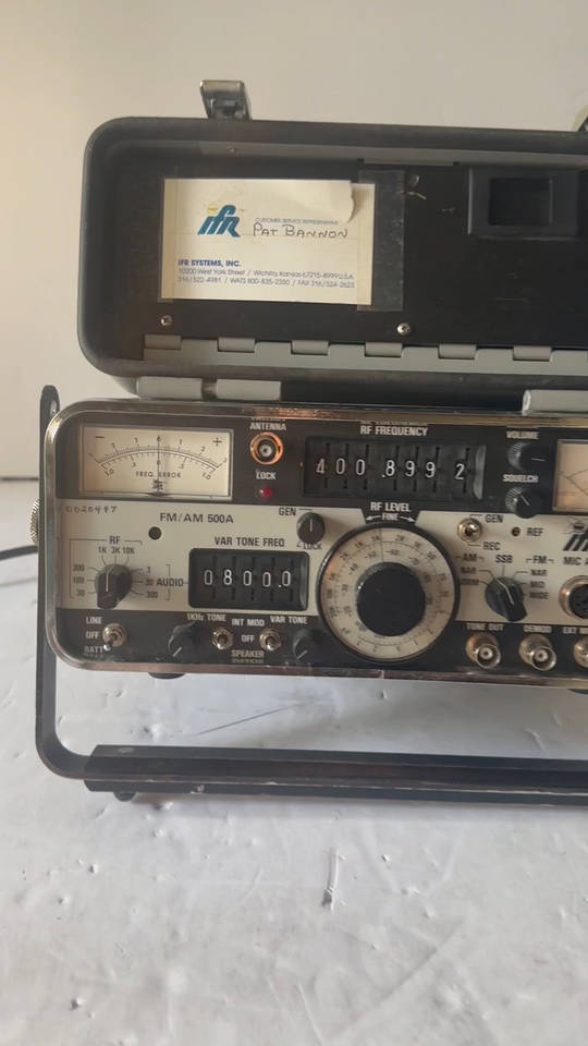 IFR FM/AM 500A Avionics Electronic Measuring Instrument Radio Spectrum ...