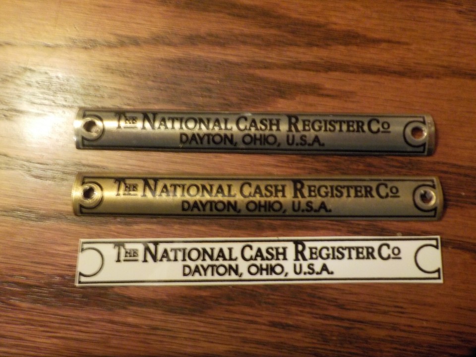 ONE National Cash Register VINYL Sticker For a Base Tag NCR | eBay