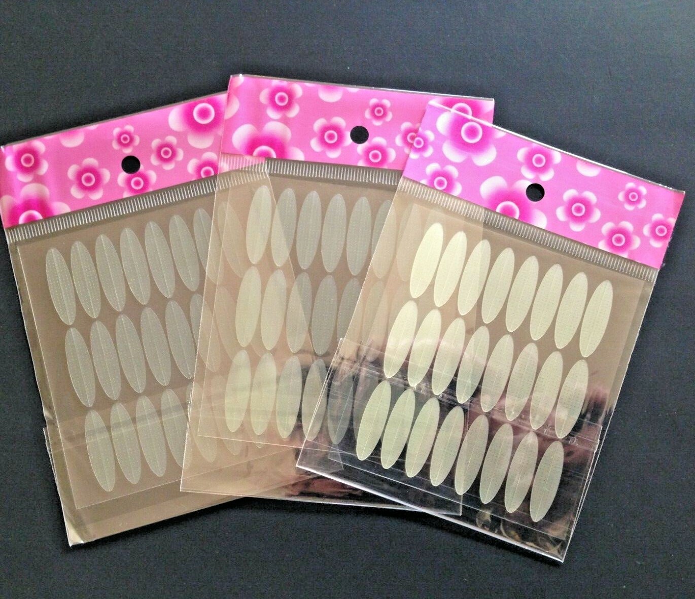 288 pcs(144pair) Magic Adhesive Invisible Microfiber Double Eyelid ...