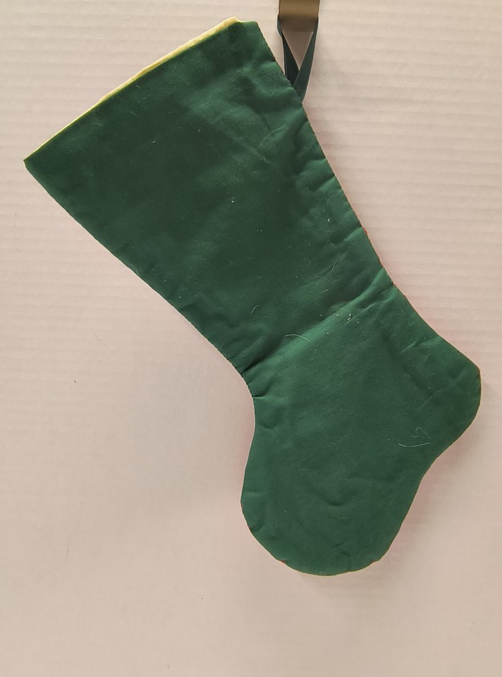 Vintage Quilted Red Christmas Stocking W/ Duck and Wreath 12" | eBay UK