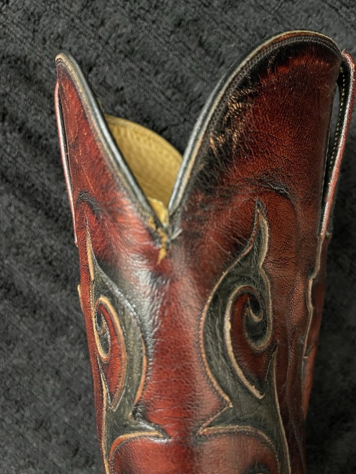 LUCCHESE BOOTMAKER RARE VINTAGE BOOTS 9.5D USA BLACK DISCONTINUED | eBay