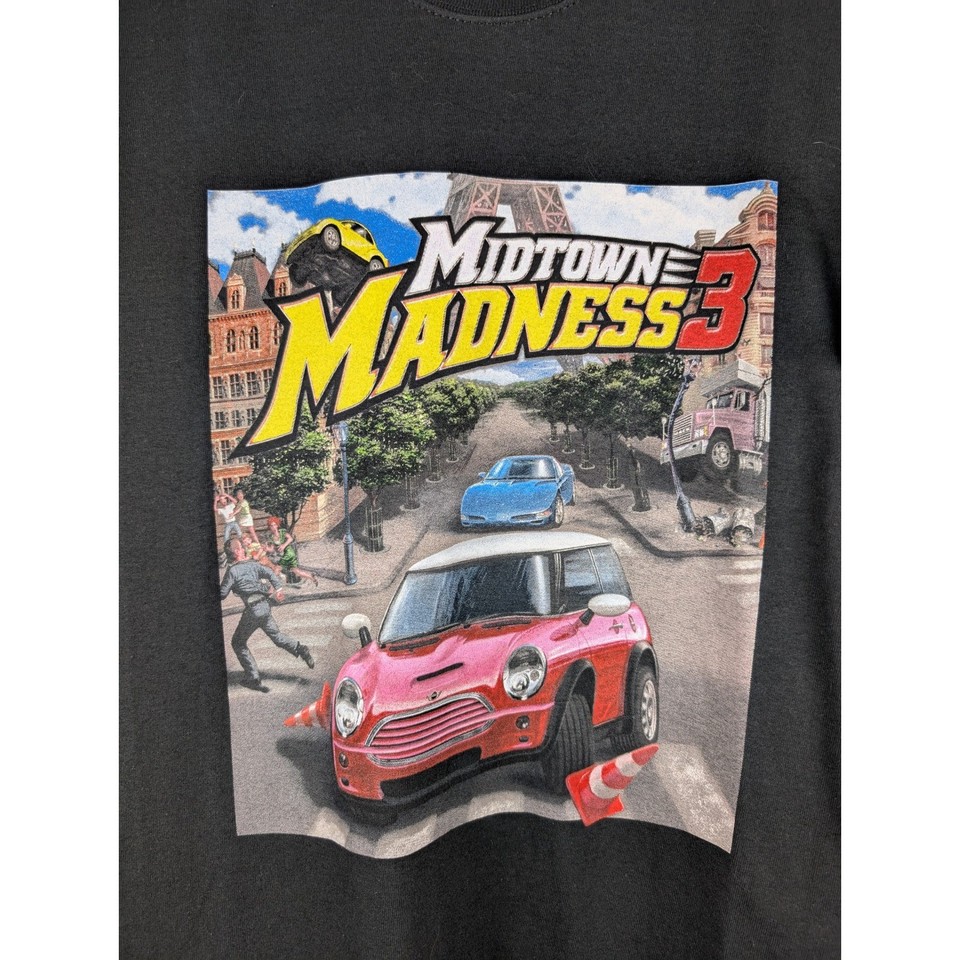 NWT Vtg Midtown Madness 3 Xbox Video Game TShirt Graphic Tee Mens M ...