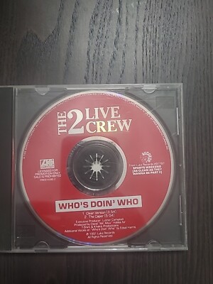 THE 2 LIVE CREW CD SINGLE WHO'S DOIN WHO | eBay