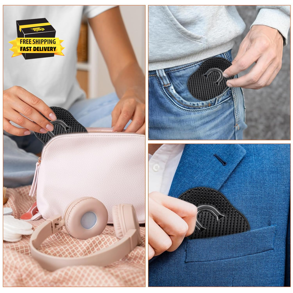 6 PCS Pocket Palm Combs for Men Black Shampoo Comb Hair Brush Scalp ...