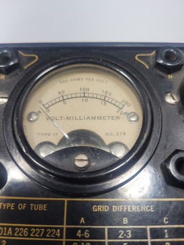 RADIO PRODUCTS TUBE TESTER TYPE C - 4 PIN TUBE UX SERIES 5 PIN TUBE UX ...