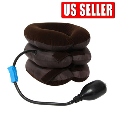 Cervical Neck Traction Device Inflatable & Adjustable Neck Stretcher ...