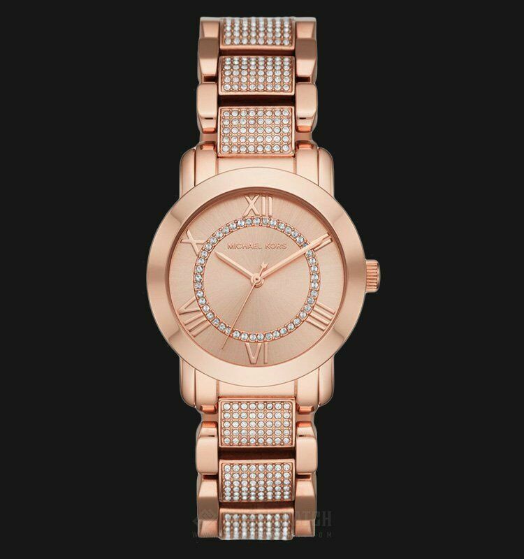 Michael Kors Ladies Rose Gold Tone Tiffany Vail Series Watch MK3687 for ...