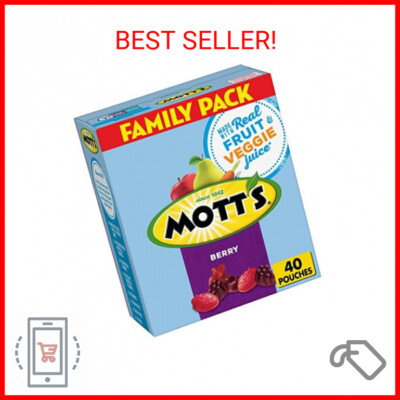 Mott's Fruit Flavored Snacks, Berry, Family Pack, Gluten Free, 40 ct | eBay
