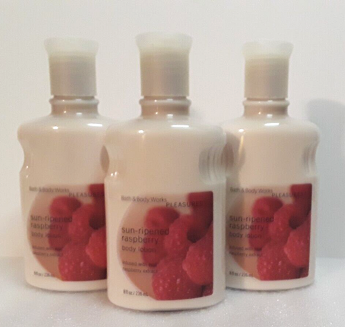 Bath Body Works Sun Ripened Raspberry Lotion 8oz Pleasures Original ...