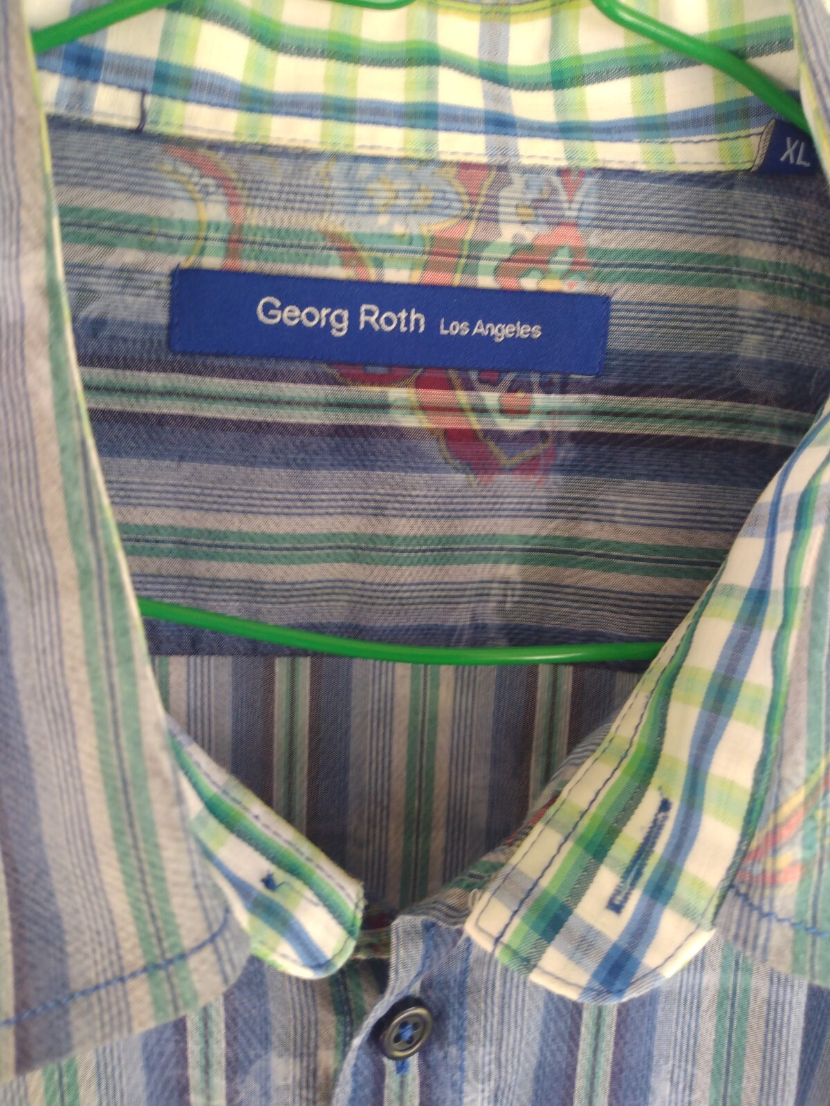 Georg Roth Los Angeles Button Down Shirt Flip Sleeves Size Xl | eBay