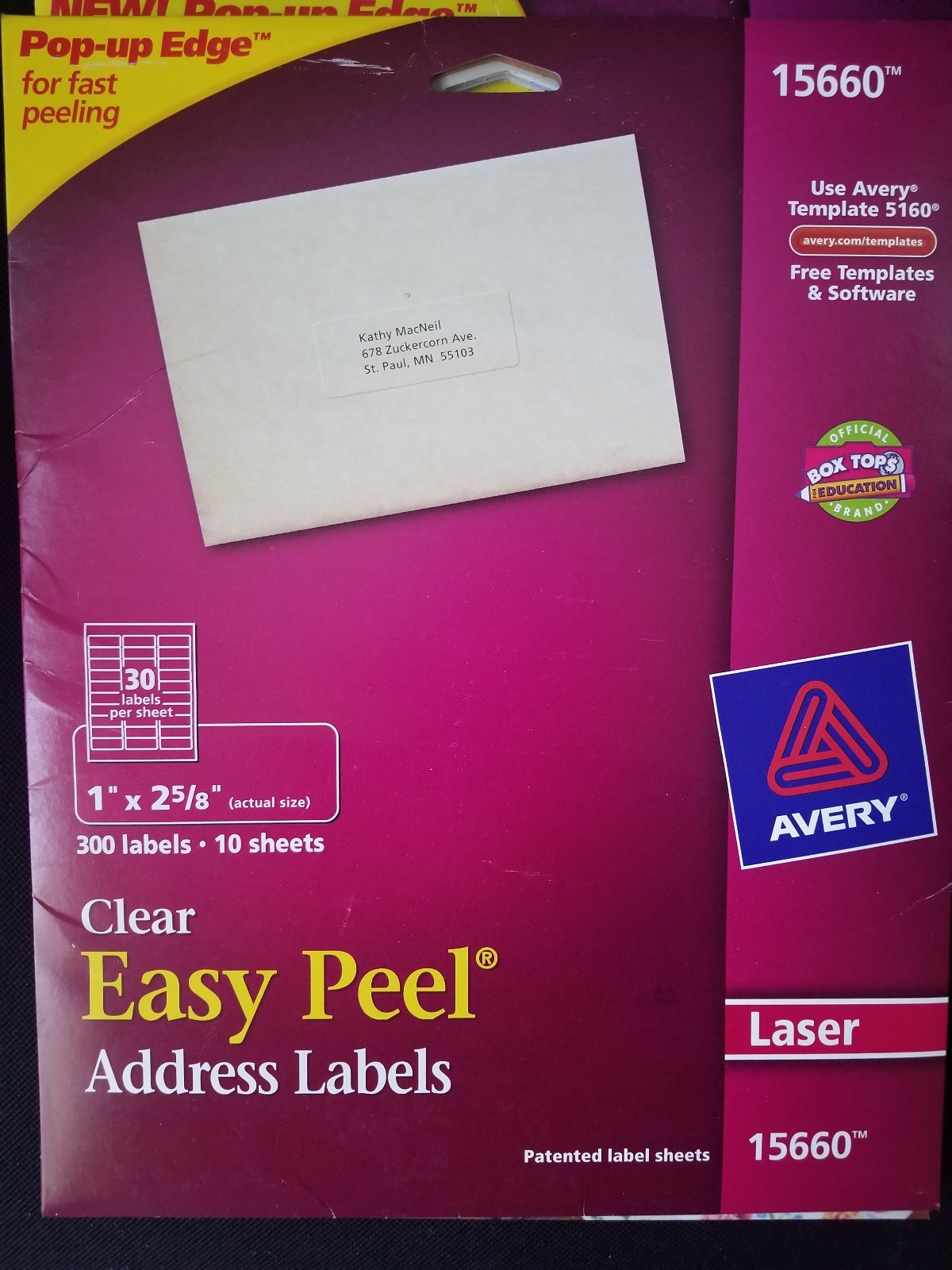 Avery Dennison Ave-15660 Easy Peel Mailing Label - 2.62" Width X 1 ...