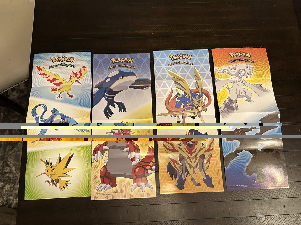 Authentic Nintendo Power POSTERs Gameboy N64 GBA Pokemon Legendary lot ...