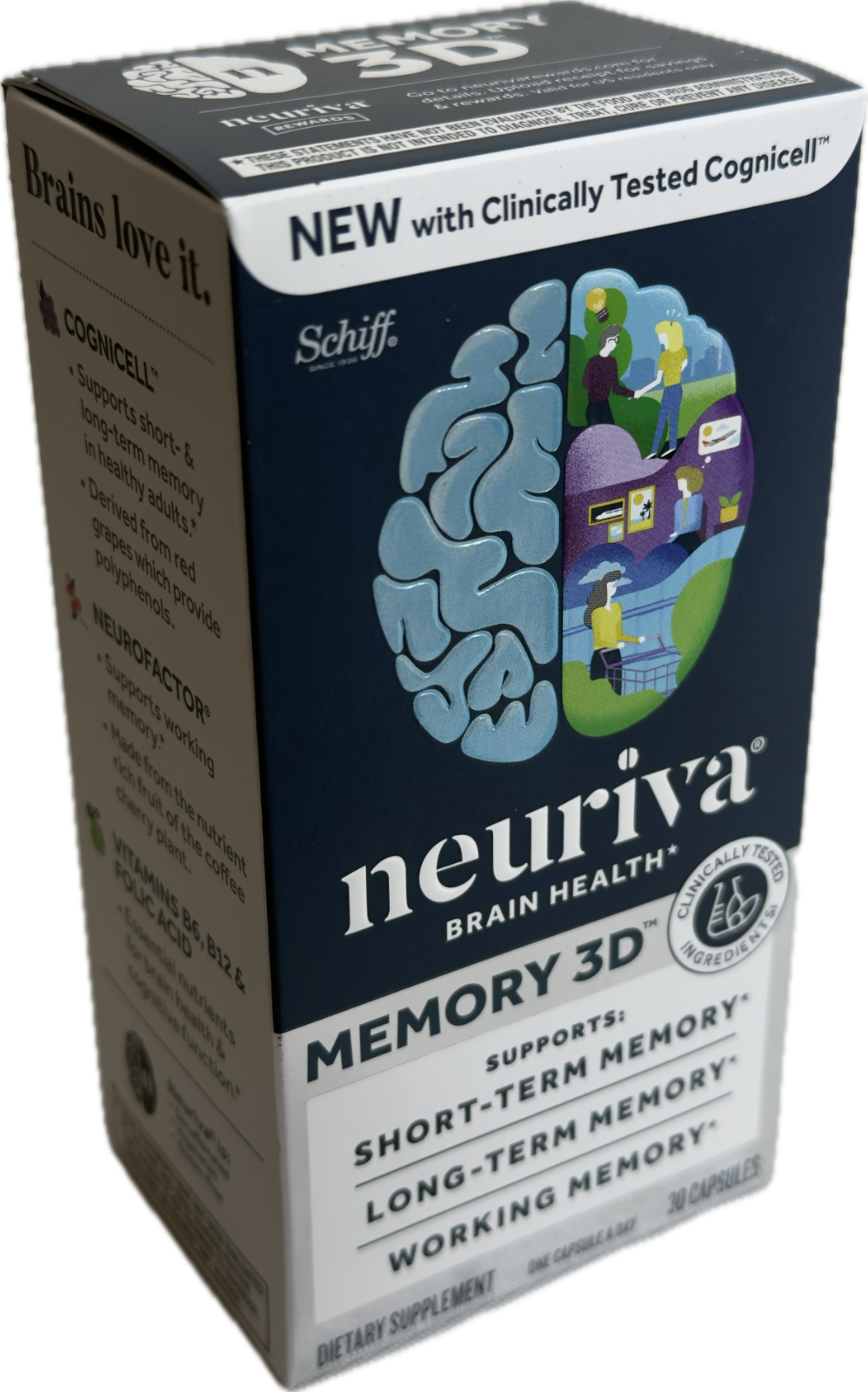 Neuriva Brain Health Memory 3D 30 Capsules EXP: 05/26 (New in Box ...