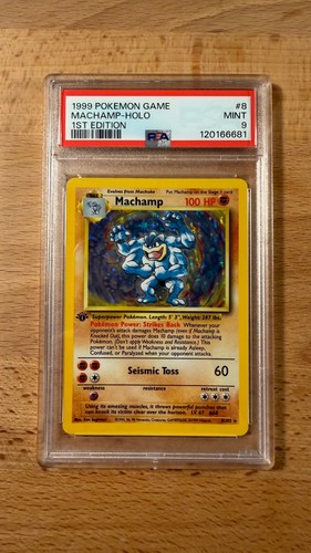 Machamp Base Set Holo First Edition PSA 9 | eBay
