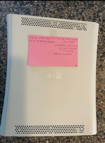 Microsoft Xbox 360 White Video Game Console Gaming System | eBay