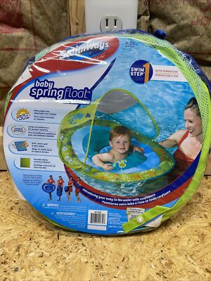 SwimWays Baby Spring Float Sun Canopy Ages 9-24 Months Octopus Green | eBay