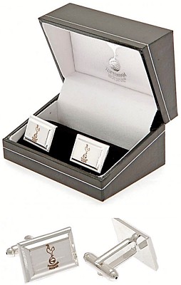 TOTTENHAM HOTSPUR FC SILVER PLATED CREST MENS SPURS SHIRT CUFFLINKS ...
