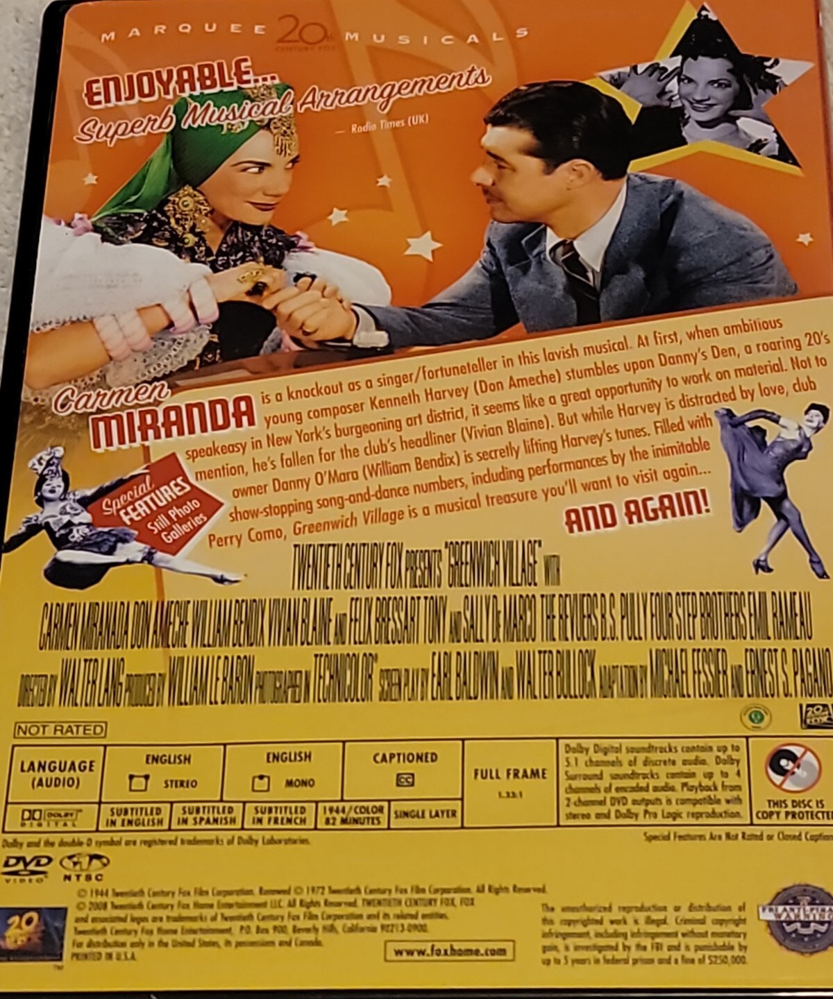 Greenwich Village DVD Cameron Miranda Rare 24543520030| eBay