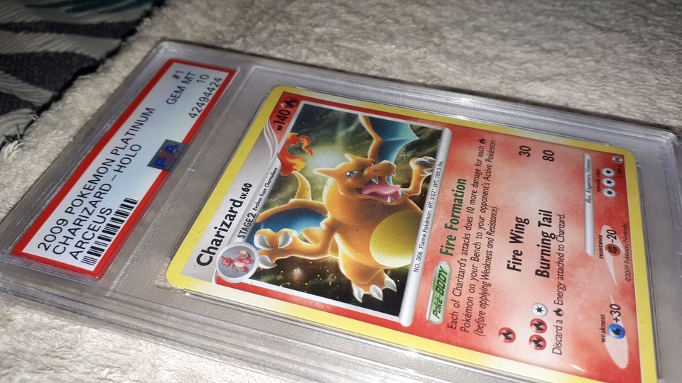 Pokemon 2009 Platinum Charizard Holo Arceus #1 PSA10 | eBay UK