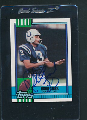 1990 Topps #301 Rohn Stark Colts Signed Auto *B7788 | eBay