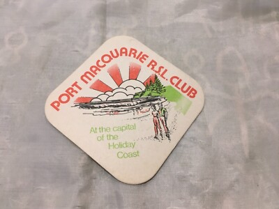 Collectable Drink Coaster-“PORT MACQUARIE RSL CLUB” Used, Good ...