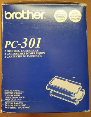 Brother PC-301 Black Ink Fax/Printer Cartridge | eBay