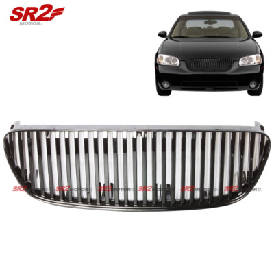For 2002-2003 Nissan Maxima Black Front Bumper Hood Vertical Bar Grill ...