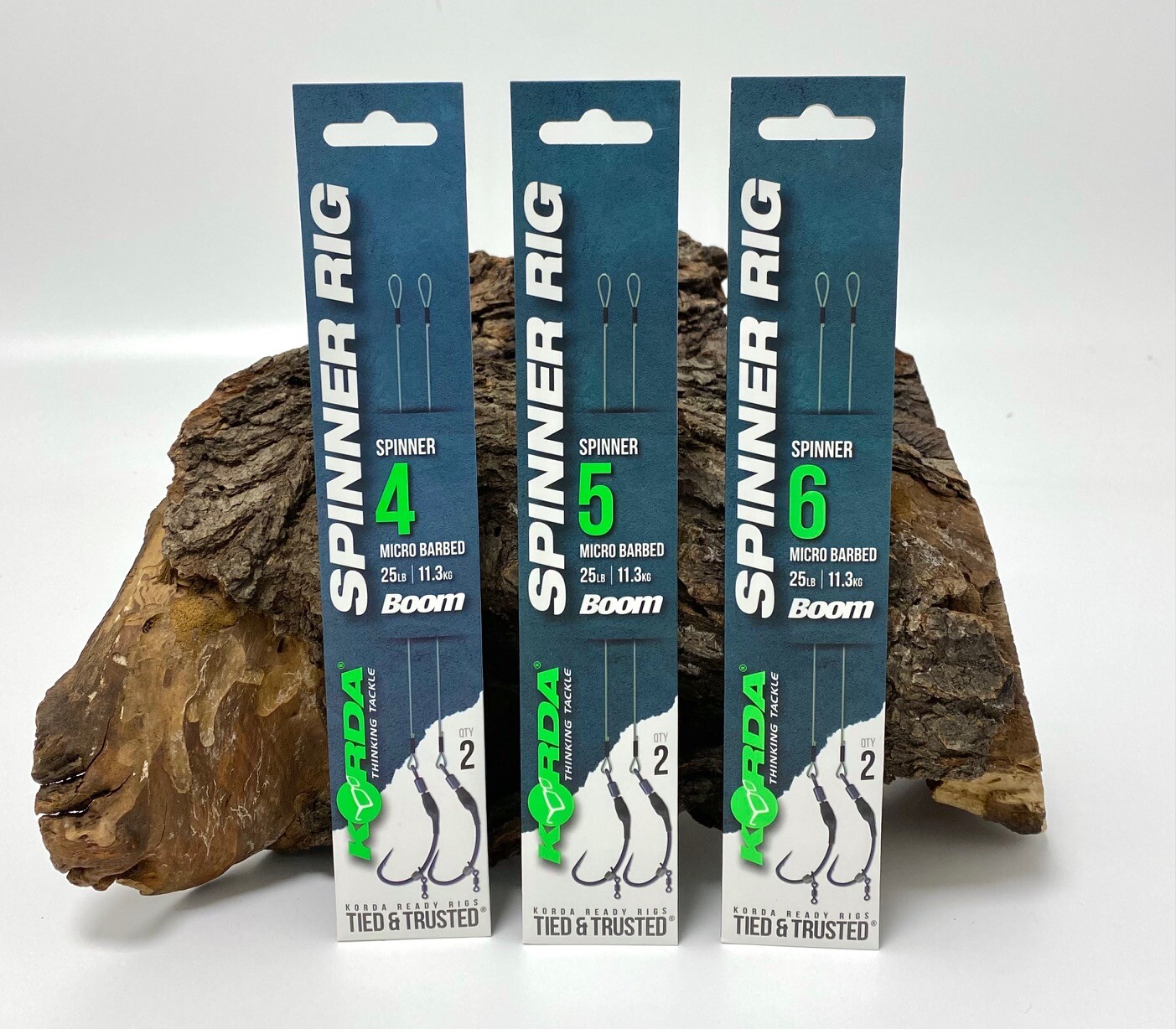 Korda Spinner Rig Boom 4 5 6 25lb 11,3kg Micro Barbed | eBay