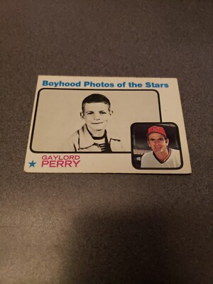1973 Topps Baseball Card #346 Gaylord Perry Boyhood Photos of the Stars ...