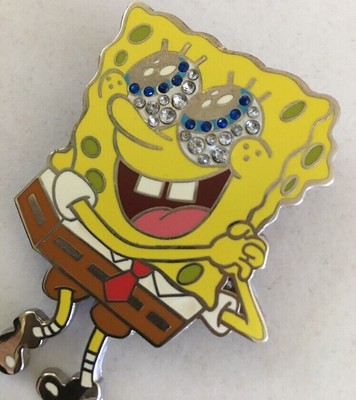 SpongeBob Squarepants Pin Universal Studios 2011 Rhinestone Eyes A402 ...