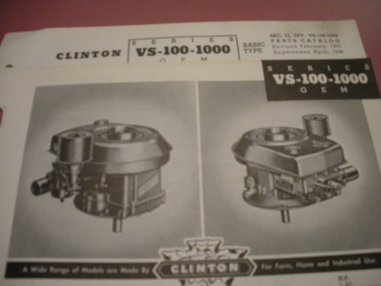 clinton parts list,clinton vs-100-1000 illustrated antique clinton ...