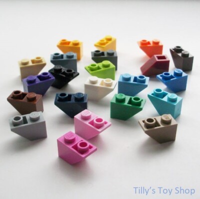Lego - Reverse Slopes Bricks 1x2 Stud - ID 3665 - Pick Colour & Pack ...