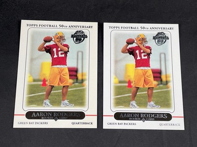 2 CARD 2010 TOPPS NFL FOOTBALL AARON RODGERS #431 REPRINT RC LOT ...