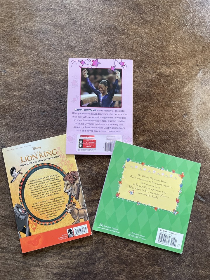 Mixed Book Lot of 4 Gabby Douglas Lion King Polite as a Princes | eBay