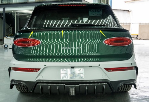 For Bentley Bentayga 2021-2024 Dry Carbon Rear Tail Trunk Spoiler Wing ...
