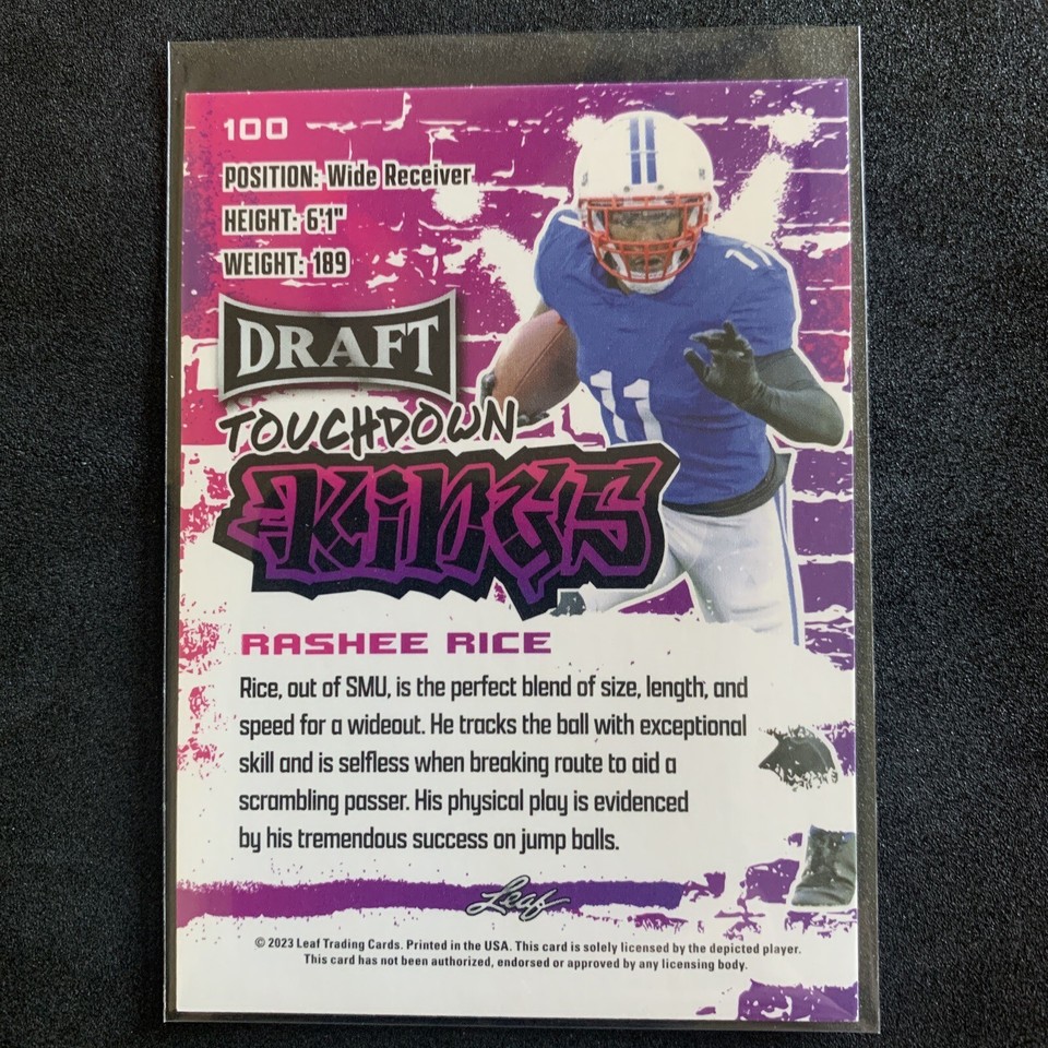 2023 Leaf Draft - TD Kings Red #100 Rashee Rice (RC) | eBay