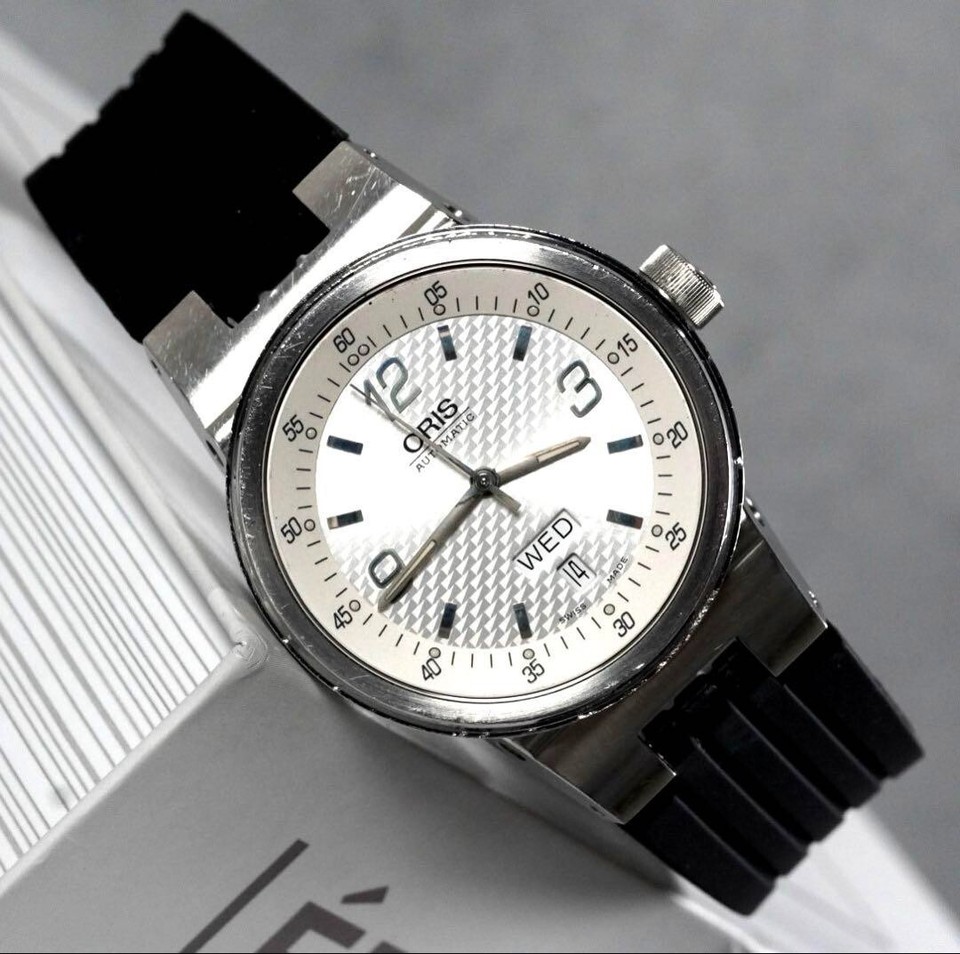 ORIS TT2 7560 Day date Silver Dial Automatic Men's Watch from JP | eBay