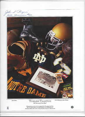 John Pergine Los Angeles Rams Washington Redskins Notre Dame 8x10 Photo ...