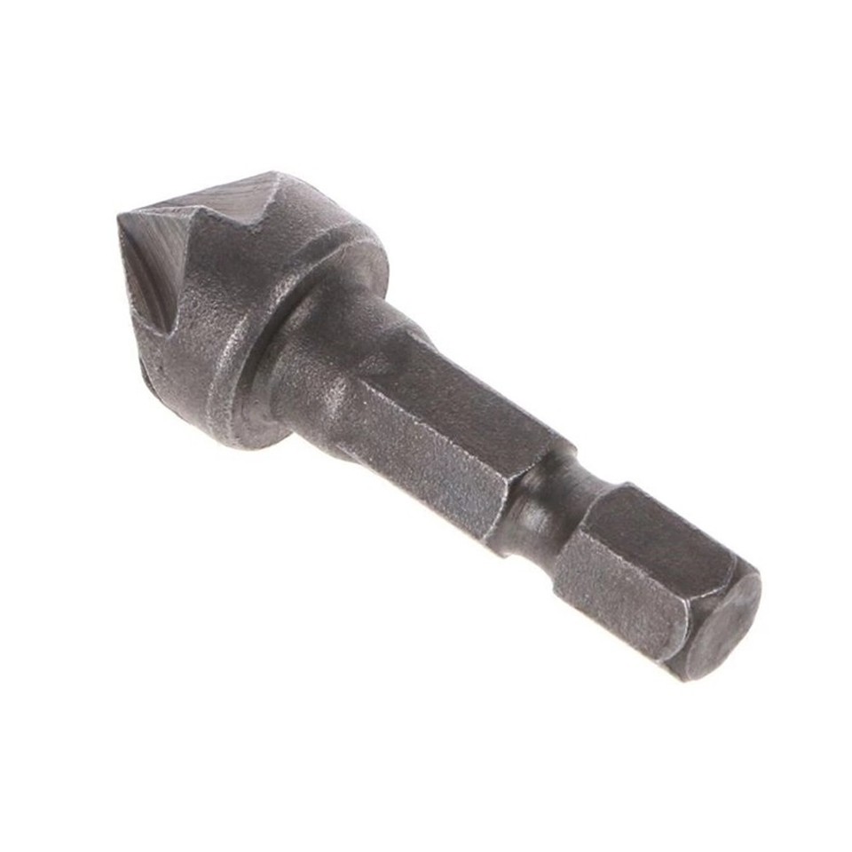 Chamfering Tool Debur Gray 1/4" Hexagonal Shank 1pcs 45# Steel 90 ...