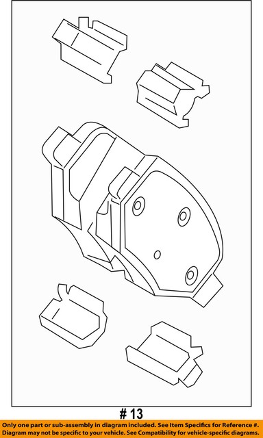 Ford OEM Rear-disc Brake Pads CT4Z2200A for sale online | eBay