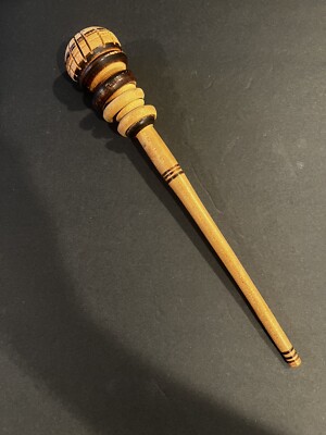Vintage Mexican Molinillo Hand Carved Wood Hot Chocolate Whisk Frother ...